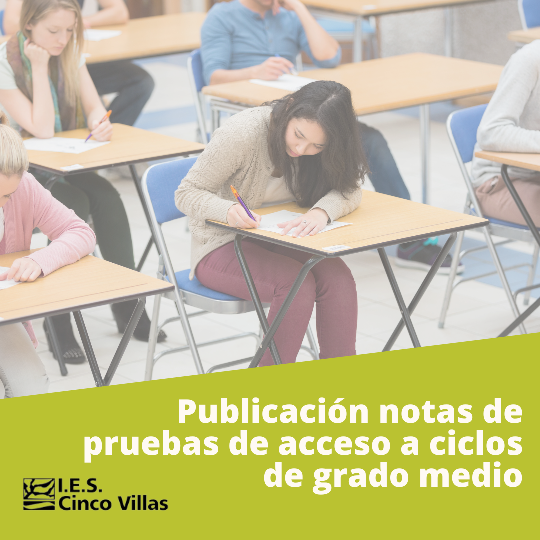 Notas de pruebas de acceso a ciclos formativos - I.E.S. Cinco Villas